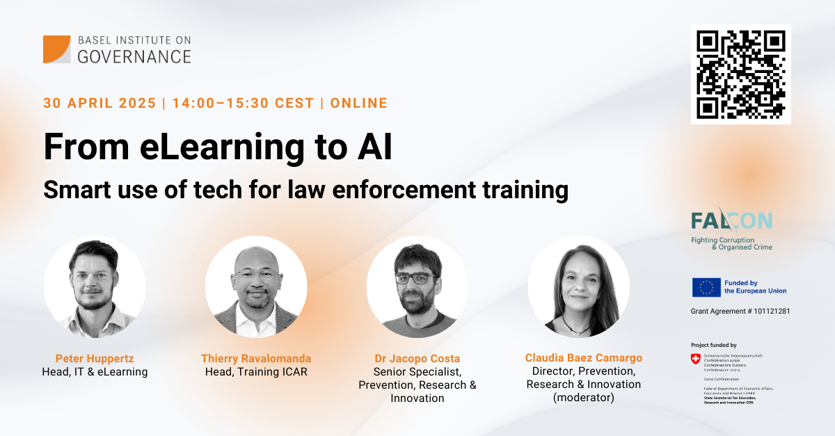 From eLearning to AI: smart use of tech for law enforcement training | Basel Institute on Governance